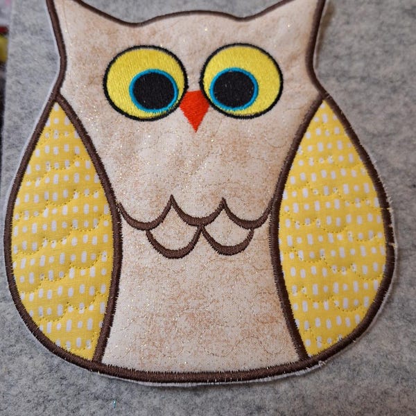 Owl Hot Pad in the Hoop Ith Embroidery Design Pattern - Etsy