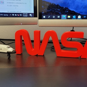 3D Printed NASA Meatball Logo Display Plaque | Etsy