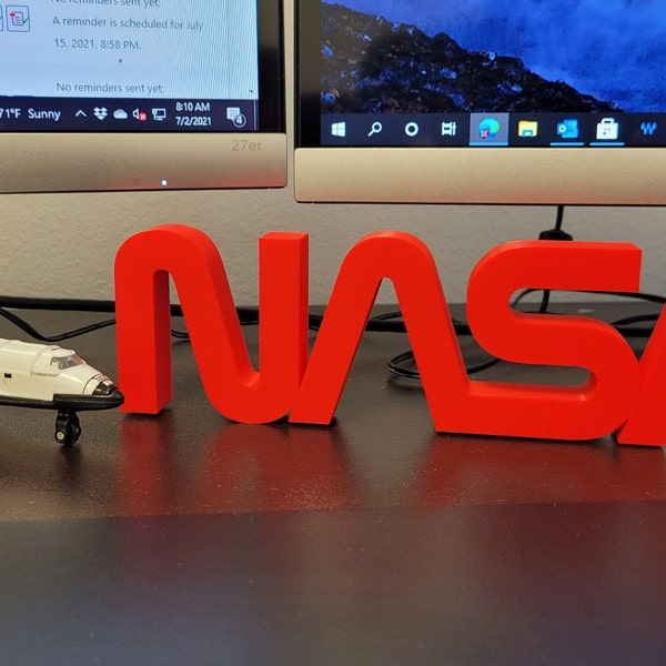 3D Printed NASA Worm and Meatball Displays for Wall or Desk - Etsy