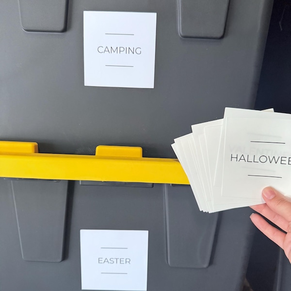 Personalized Minimalist Labels: Custom Organization Stickers for Totes ...
