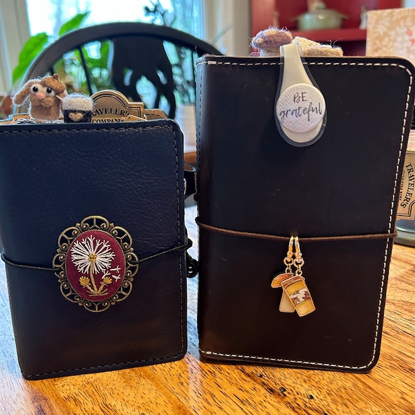 Journal Charm for Travelers Notebook, Customized Planner Charm for ...