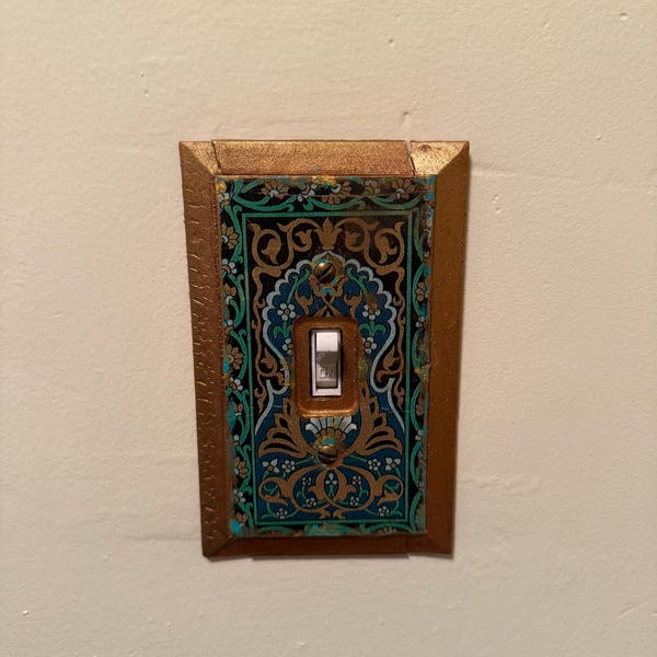 Outlet Plate, Moroccan Inspired - Etsy
