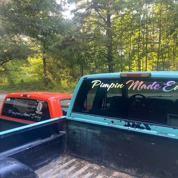 Custom Text 42" WINDSHIELD Vinyl Decal Sticker Truck Car Any Color Any ...