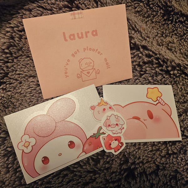 Kirbo Squishy Large Peeker Stickers | Cute Glossy Waterproof ...