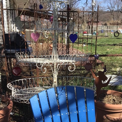 Handmade Curly Cue Design Recycled Wine Bottle Stained Glass Rondel ...