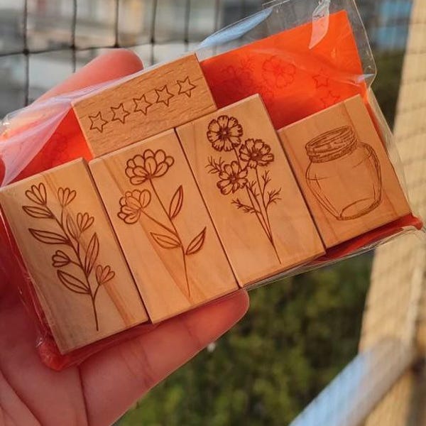 Custom Library Stamp | Flower Ex Libris Stamp | Personalized Flower ...