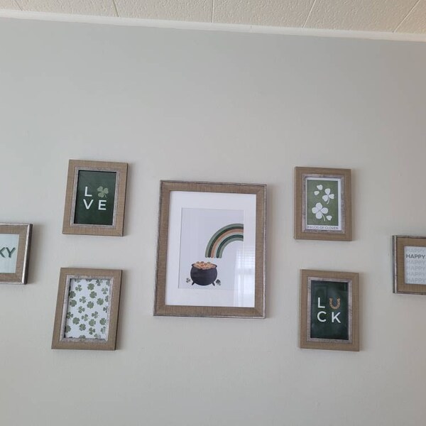 St Patricks Day Gallery Wall Bundle, Set of 16 Printables, Modern St ...