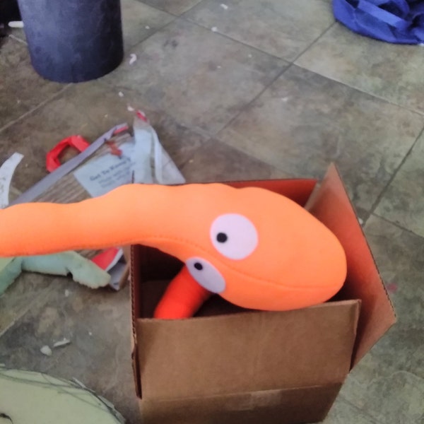 GIANT Worm on a String (squirmles) Plush - Etsy