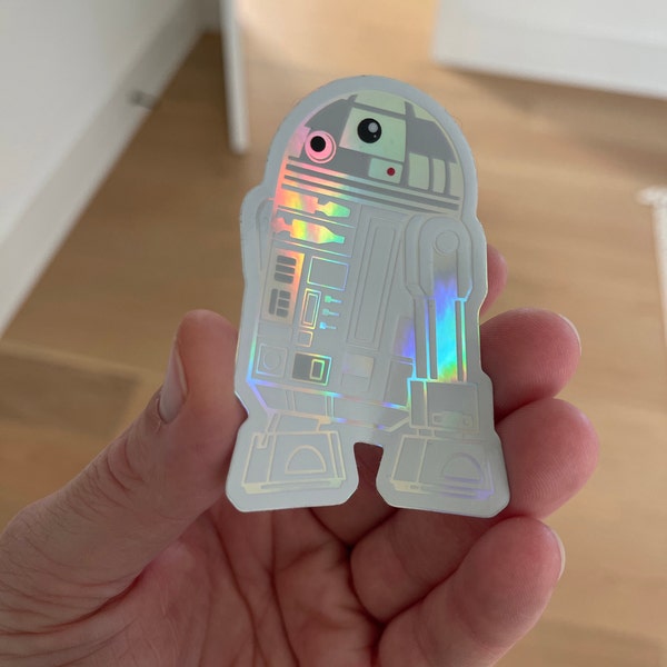 R2D2 Holographic Droid Sticker/ Star Wars Disney Laptop Stickers/mickey ...