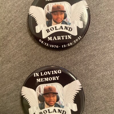 Memorial Button Pin, Memory Pin, Custom Photo Memorial Button Pins, Pin ...