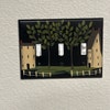 Light Switch Plate Covers Primitive Black With Saltbox and Colonials ...