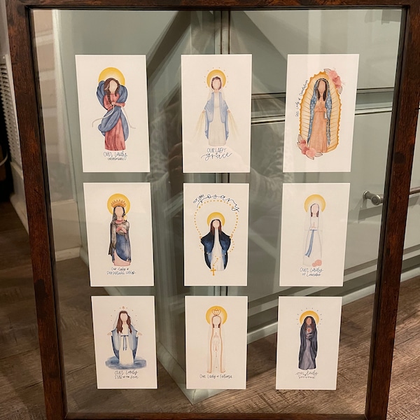Our Lady | BUNDLE | Saint Prints | Saint Cards | Catholic Gift - Etsy