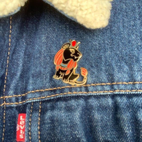Tiny Pantheon AMMIT ENAMEL PIN. Cute Ancient Egyptian Mythological ...