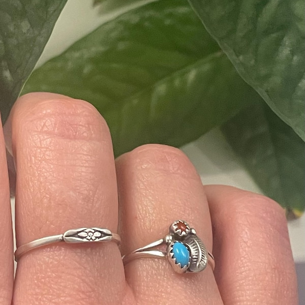 Forget Me Not Flower Ring, Dainty Handmade Floral Jewelry, Sentimental ...
