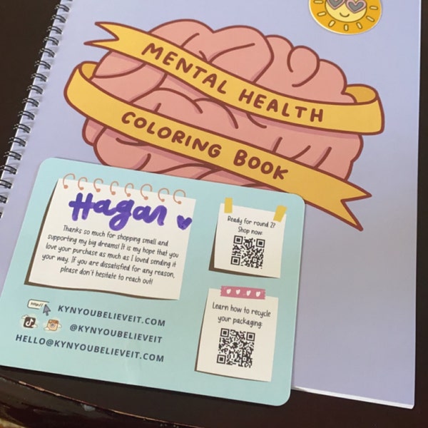 Mental Health Coloring Book (wire-bound) | Kids and Adult Coloring Book ...