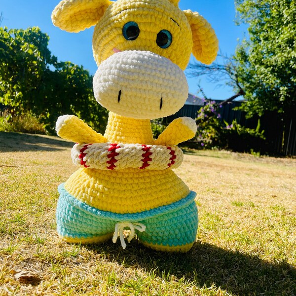 Sophie, the Giraffe - Crochet Pattern - Amigurumi - Summer Cute Floatie ...