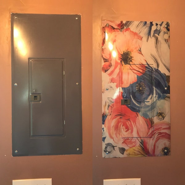 Multi Colour Tropical Foliage Decorative Electrical Panel/fuse Box ...