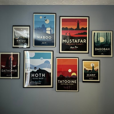 Star Wars Planet Poster, Star Wars Galaxy Posters, Star Wars Planet ...