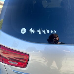 Custom Spotify Song Code Vinyl Decal Song Code Sticker Music Code Decal ...