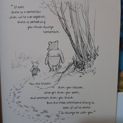 The Old Grey Donkey, Eeyore Winnie the Pooh Quotes Horizontal Classic ...