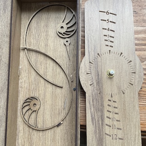 Wooden Golden Ratio Ruler DXF Plan / Compasses - Fibonacci Gauge ...