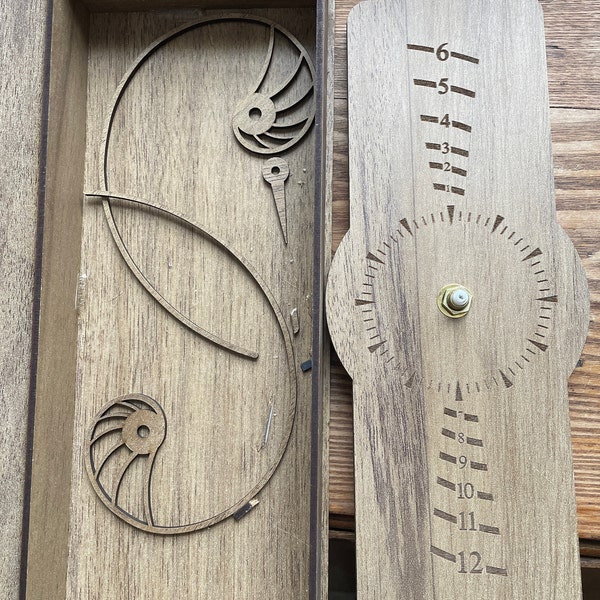 Wooden Golden Ratio Ruler DXF Plan / Compasses - Fibonacci Gauge ...