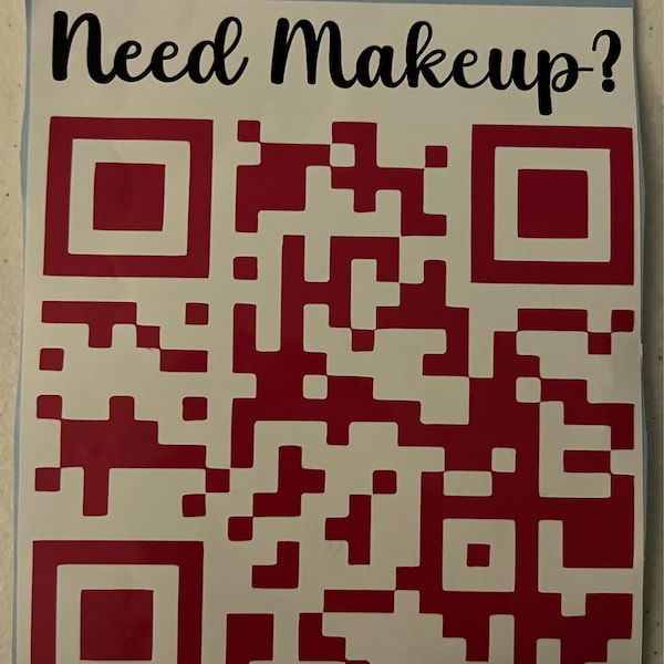 Makeup Custom QR Code Decal Mary Kay Flower - Etsy