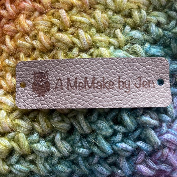 Personalized Tags for Knitting Items, Handmade Tags,crocheted Tags With ...