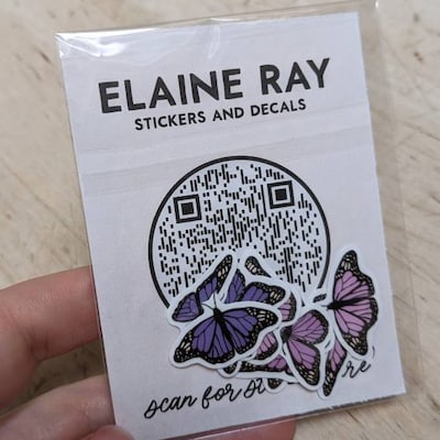 Purple Mini Butterflies 9 PC Sticker Pack Aesthetic Stickers ...