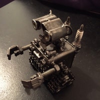 Recycled Metal Little Bot Sculpture by Kreatworks / Recycle Metal ...