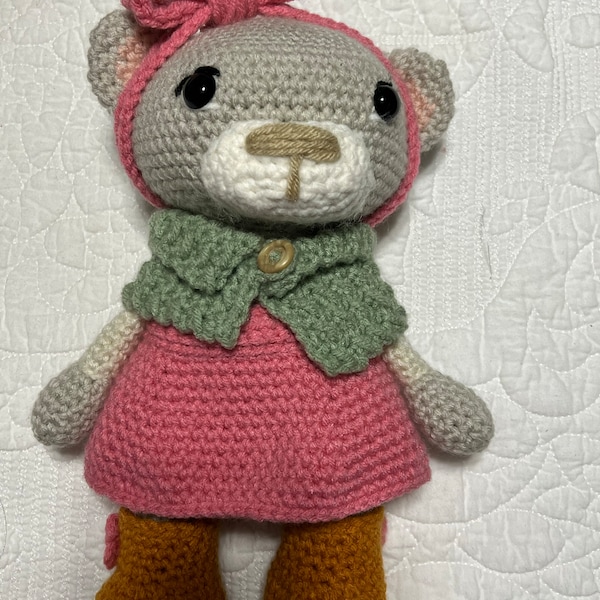 Bear Crochet Pattern, Amigurumi Bear Pattern, Tilly the Bear in English ...