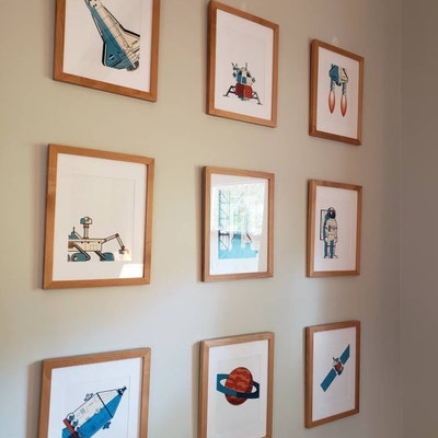 Retro Space Gallery Wall Classroom Decor, High School Middle School ...