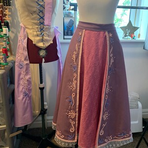 Floral Dress Edge Hem Designs Rapunzel Skirt Designs | Etsy
