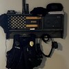 Police Duty Gear Rack With Lockbox Safe + FREE Metal Miranda Card ...
