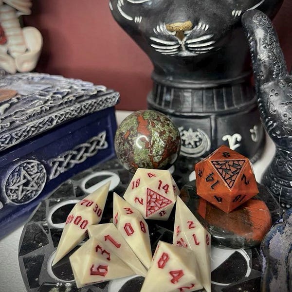 Enervation Dice Set / Sharp Edge Dice / Dice for Dungeons and Dragons ...