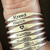 Skinny Stackable Ring Custom Name Ring Sterling Silver - Etsy