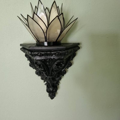 Vintage Black Victorian Corbel for Wall Decoration Shelf Candle Holder ...