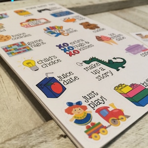 Quality Time Stickers Family Time Planner Stickers Kid | Etsy