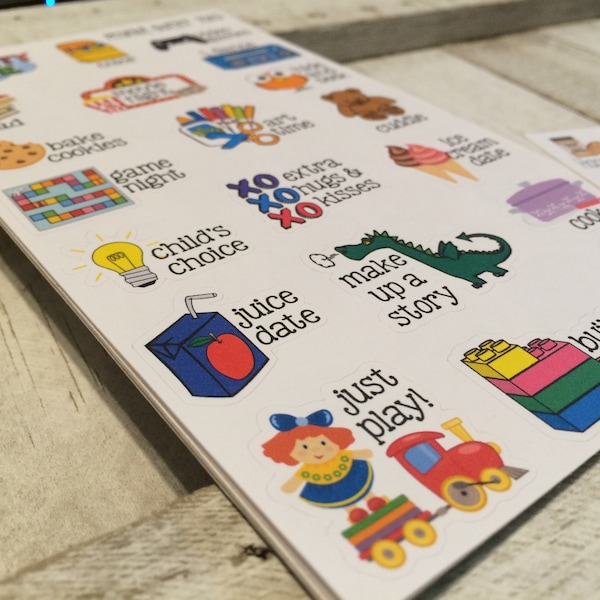 Quality Time Stickers - Family Time Planner Stickers - Kid Stickers ...