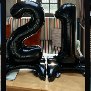 Jumbo Sized 34inch Age 18 Red Birthday Party Balloons. 18th Birthday ...