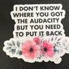 Hamburger Help Me Sticker, Funny Mental Health Water Bottle Decal ...
