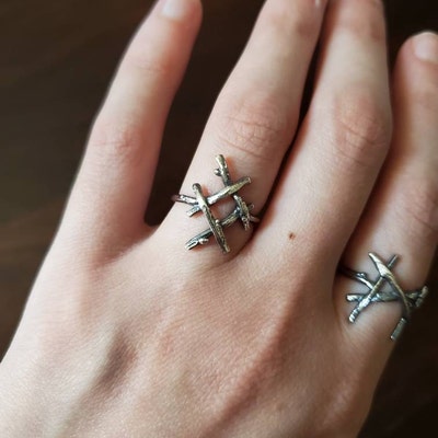 INGUZ Rune Ring, Sterling Silver Twigs True Love, Harmony, Fertility - Etsy