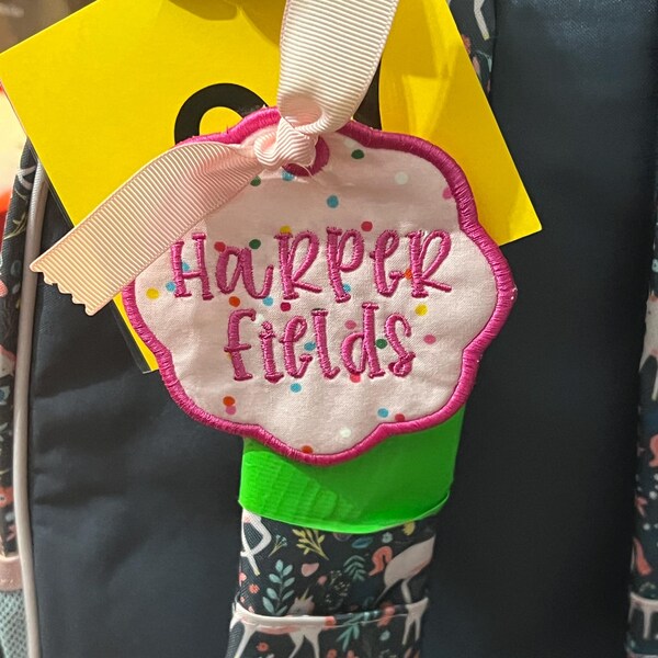 Backpack Name Tag Bag Tags Luggage Tag Fabric Name Tag Fabric ...