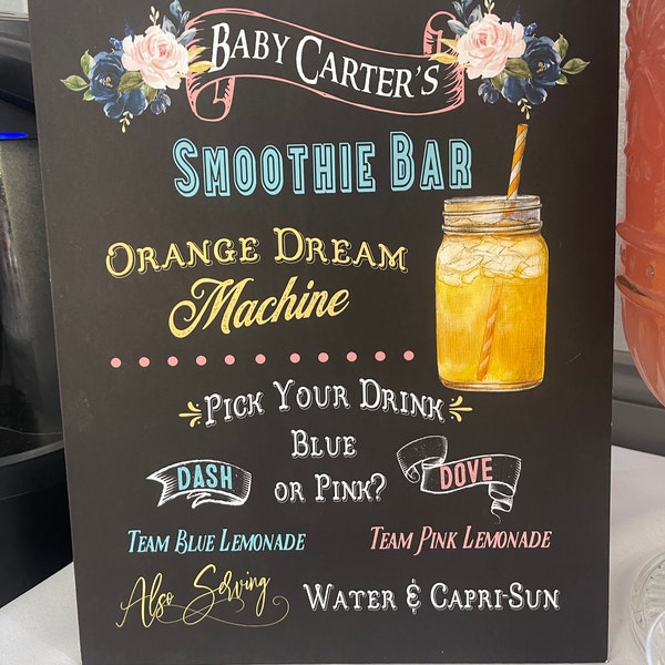 Halloween Drink Sign Printable, Halloween Cocktail Drinks, Custom ...