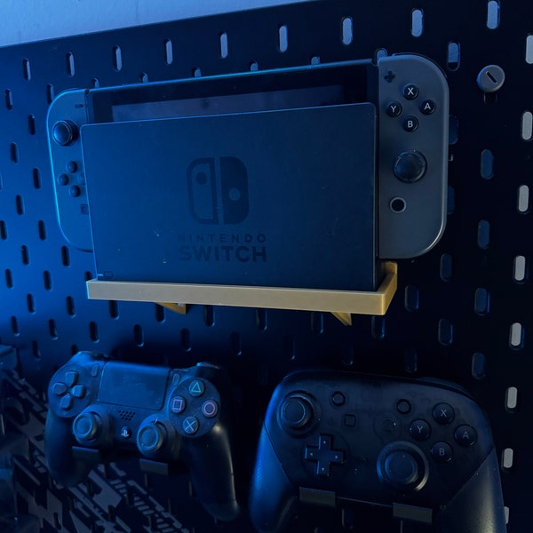 Shelf for Nintendo Switch Dock for IKEA SKADIS Pegboard - Integrated ...