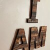 Large Wood Letters, Rustic Letter Cutout, Custom Wooden Wall Decor ...