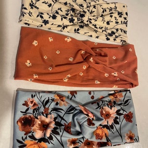 Long Tail Scarf Floral Hair Scarf Head Scarf Chiffon | Etsy