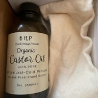 CUSTOMIZED SIZE Castor Oil Pack Handmade 100% Cotton Neck, Knee, Small ...