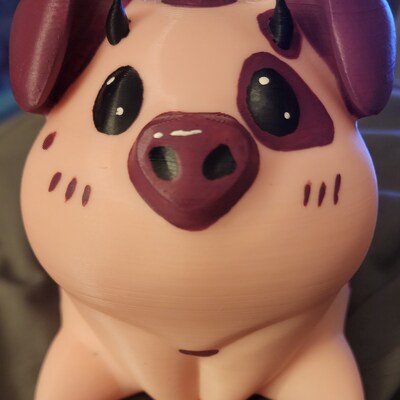 3D Printed Fat Nuggets/ Hazbin Hotel/ Angeldust Pet/ Demon Pig/ Cute ...