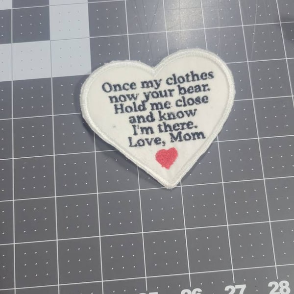 Memory Bear Poem Applique Embroidery Design 1 Size 4x4 Hoop Instant ...